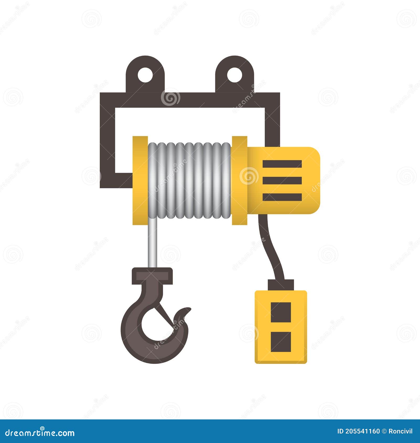 Hoist Crane Hook Cartoon Vector Illustration | CartoonDealer.com #315857867