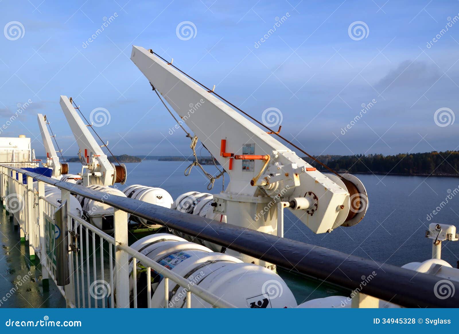 Winch on the Passenger Ferry Stock Photo - Image of sweden, ferry: 34945328