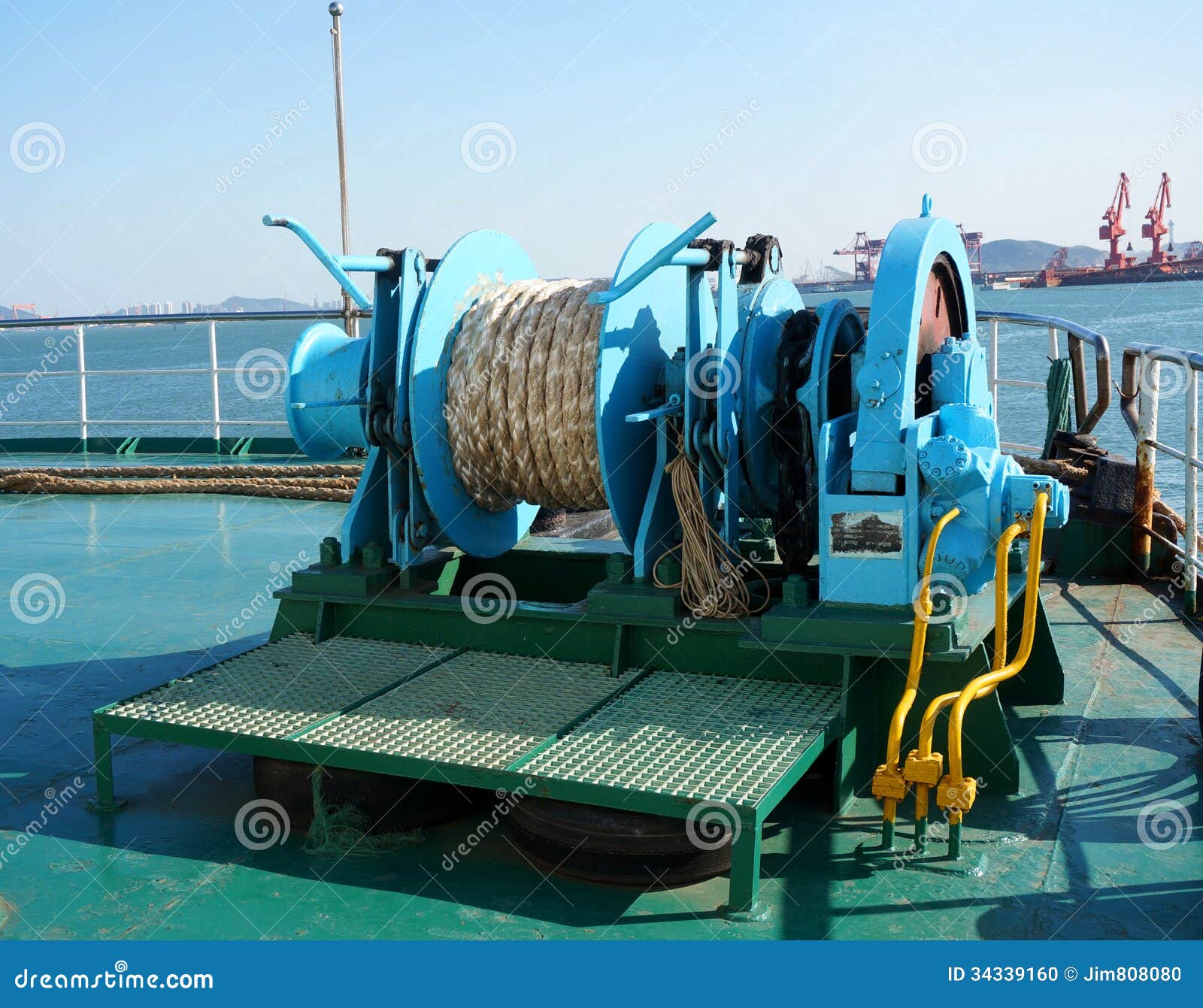 Winch stock photo. Image of dock, winch, power, line - 34339160