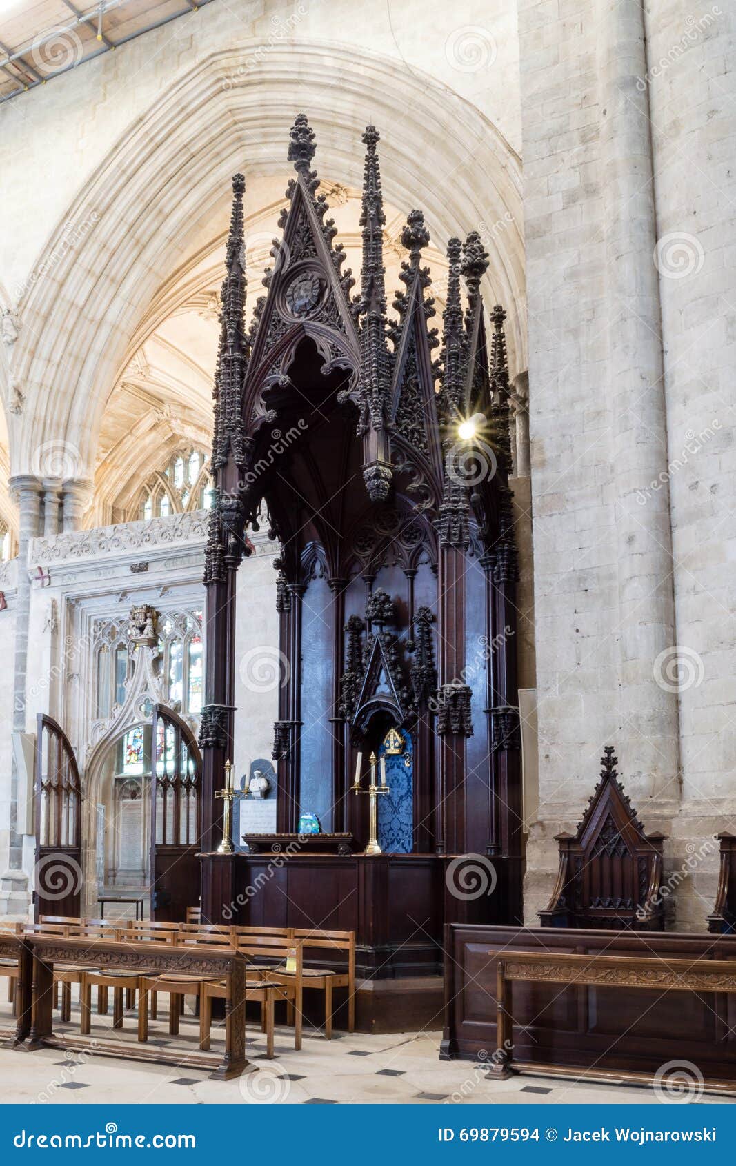 Winchester Cathedral Canopy Editorial Stock Image - Image of symbol ...