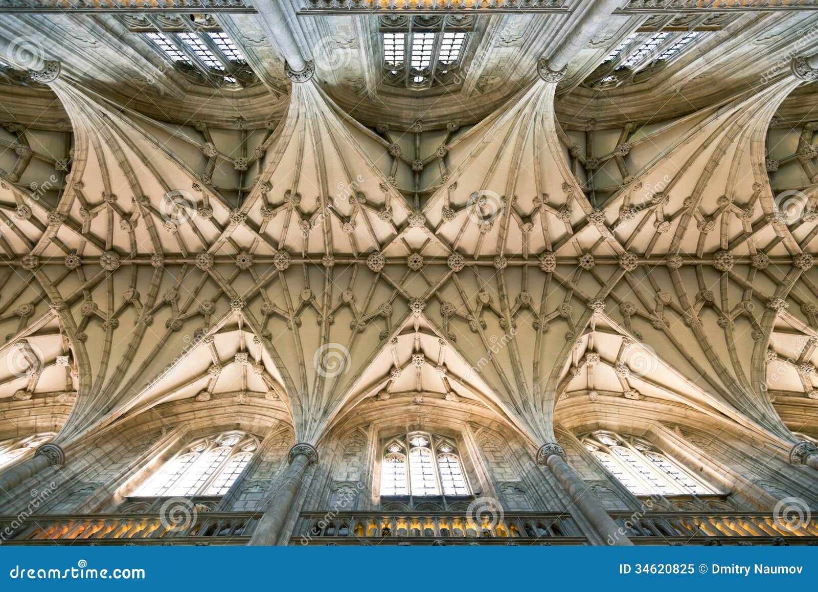 Winchester Cathedral Vaulting Stock Image - Image of chapel, gothic ...