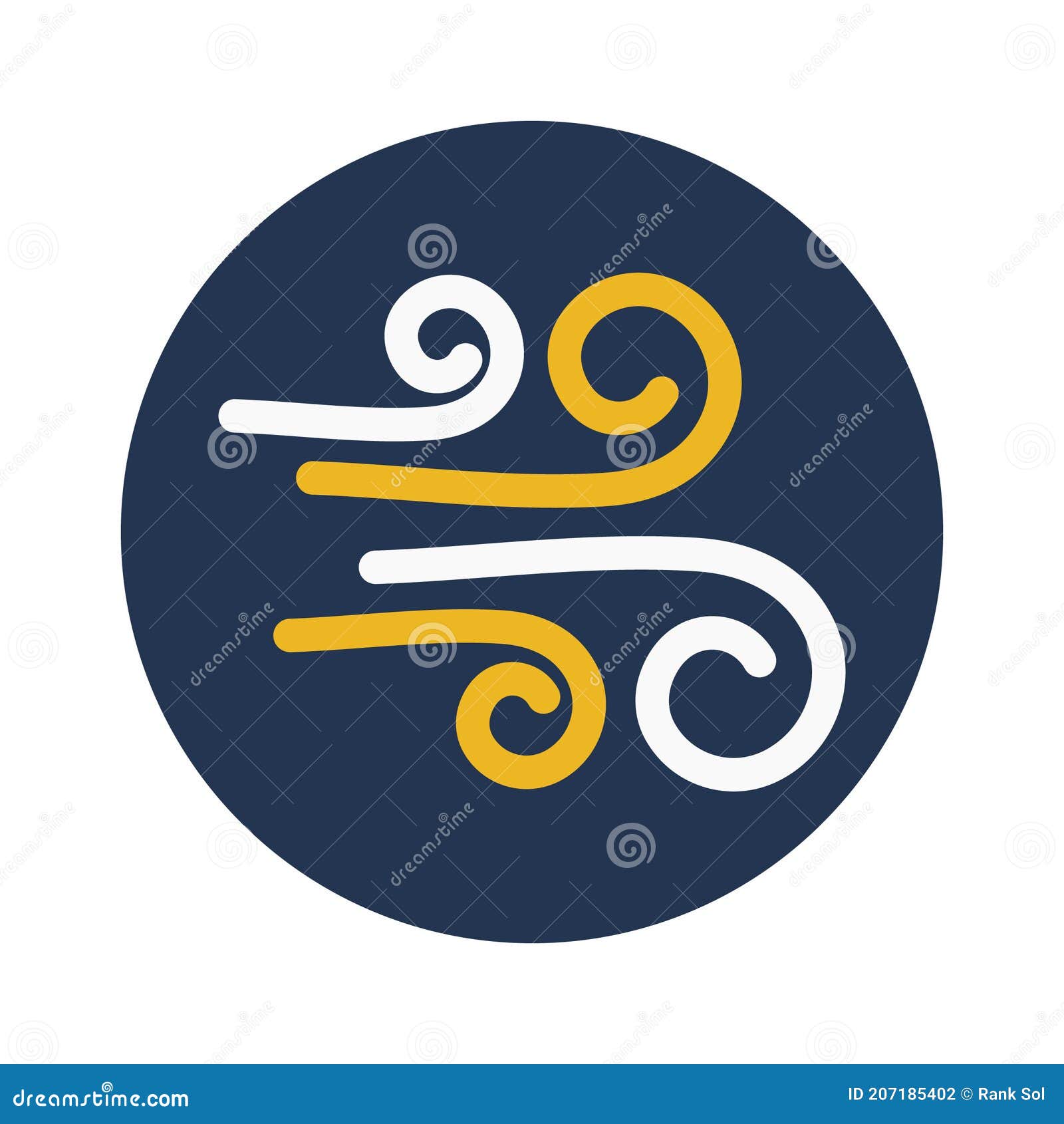 Wind, Air, Forecast, Gale Fully Editable Vector Icon Stock Vector ...
