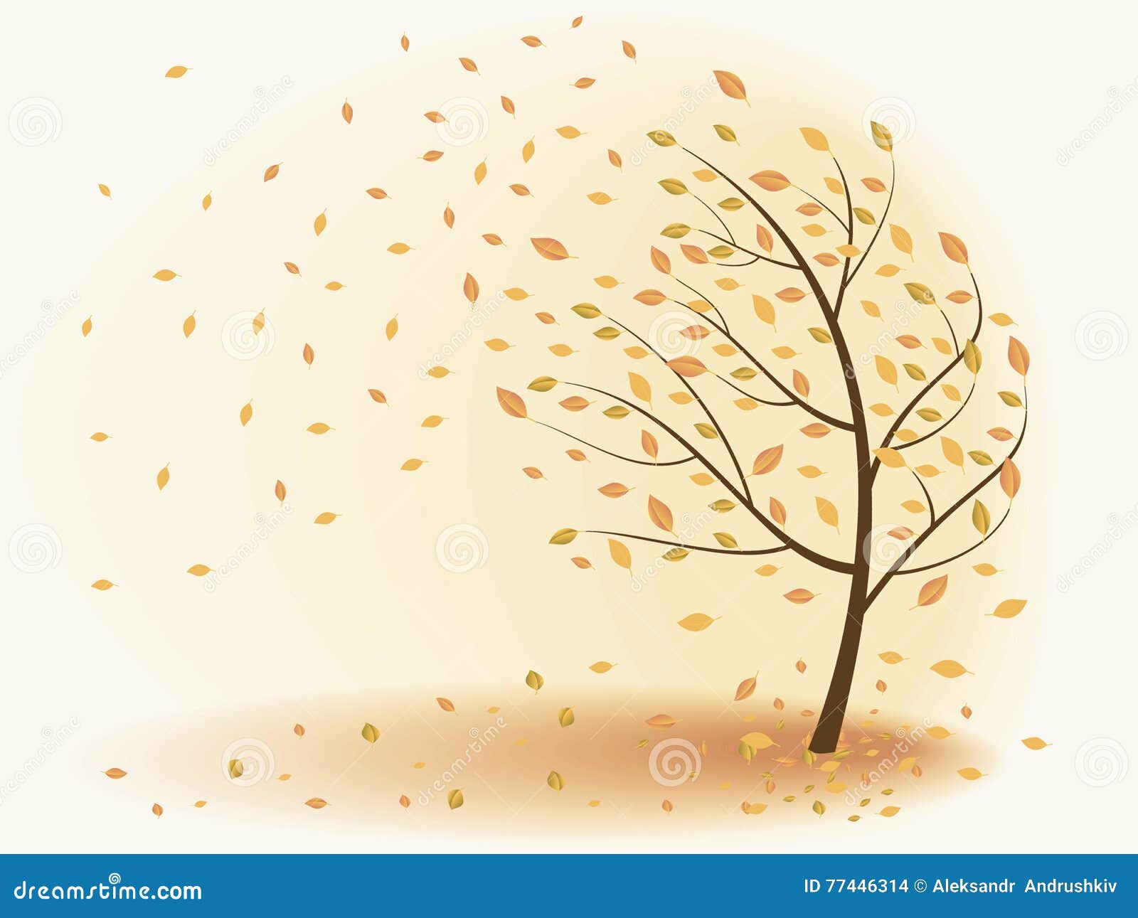 Wind Blowing Trees Clipart