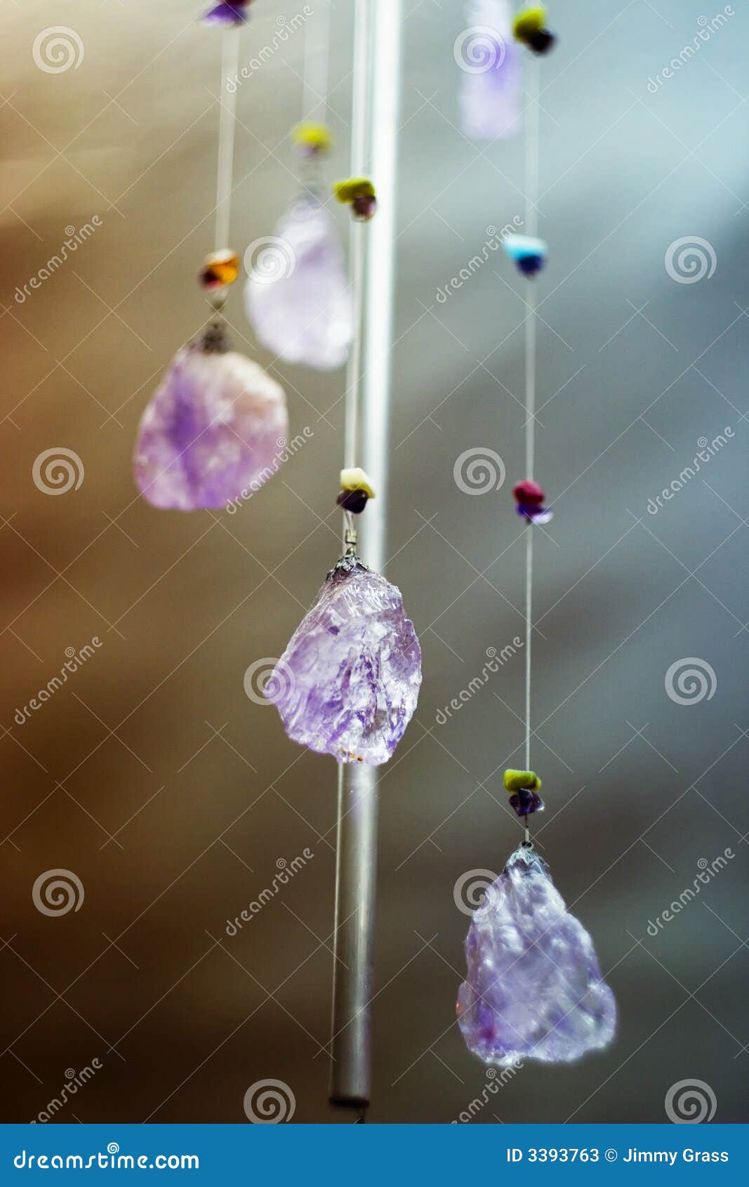 Wind bell stock image. Image of wind, feng, purple, stone - 3393763