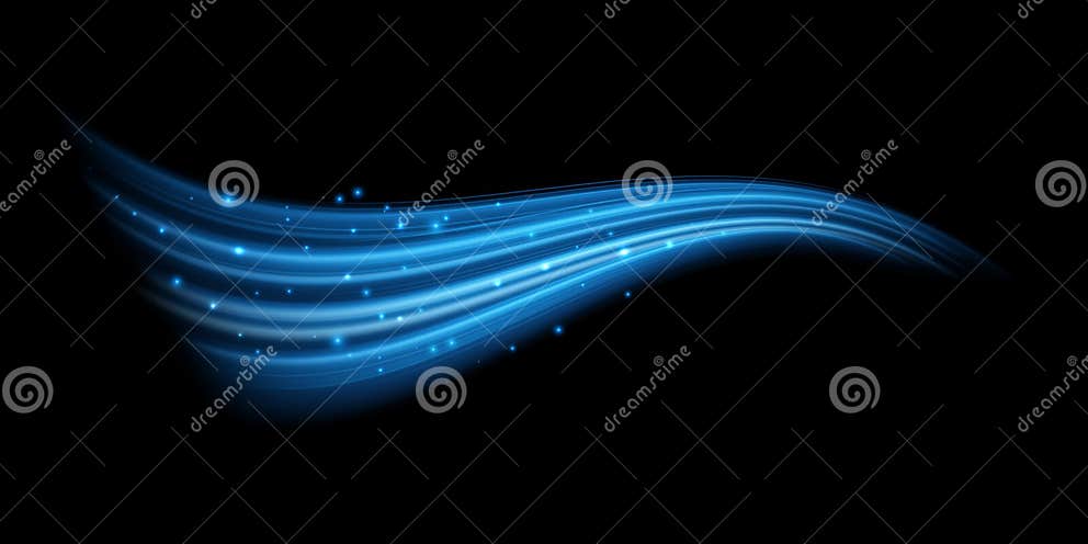 Wind Blowing, Air Flow Effects Stock Vector - Illustration of mist ...