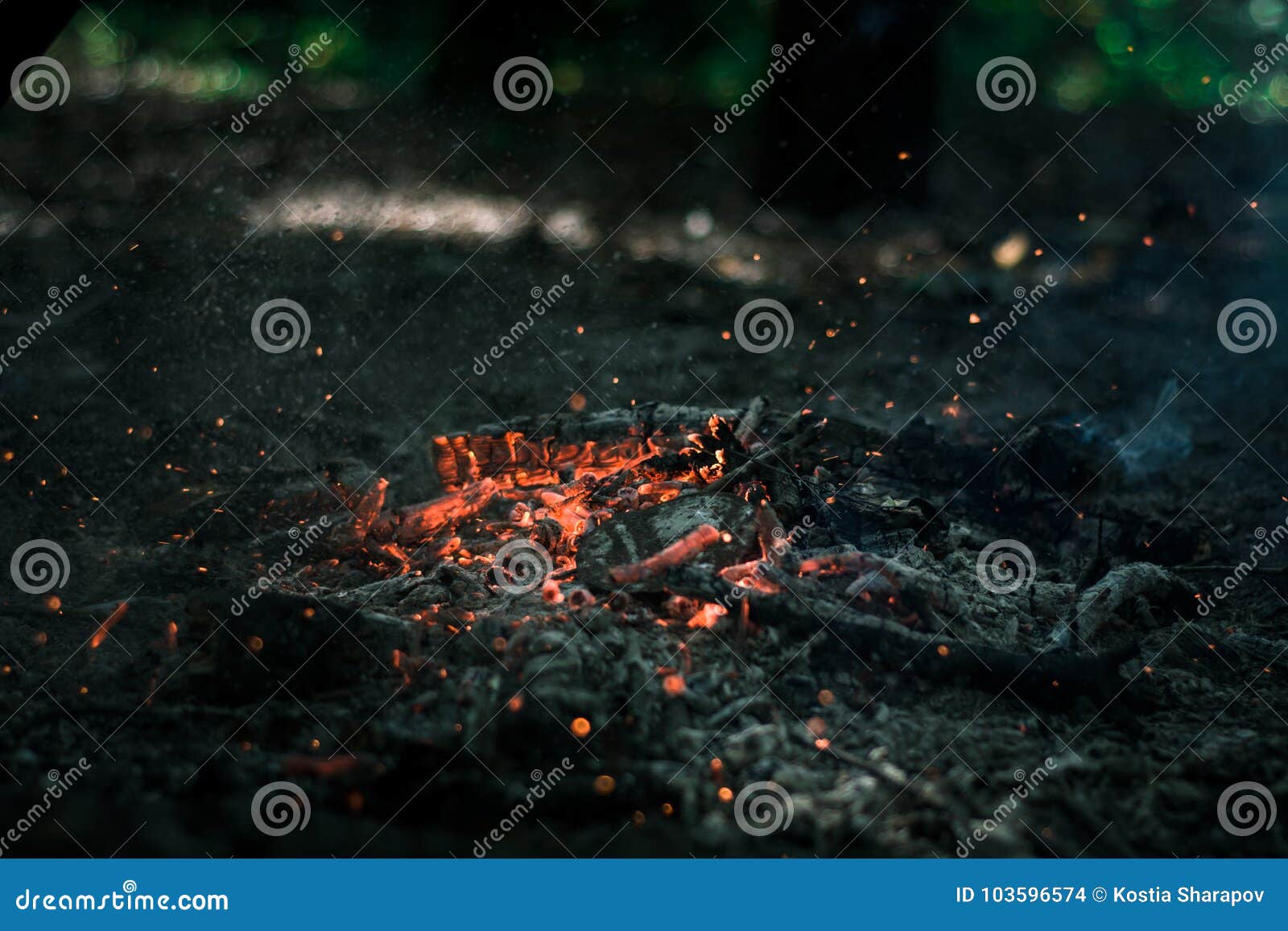 Wind is blowing on coals stock photo. Image of artistic - 103596574