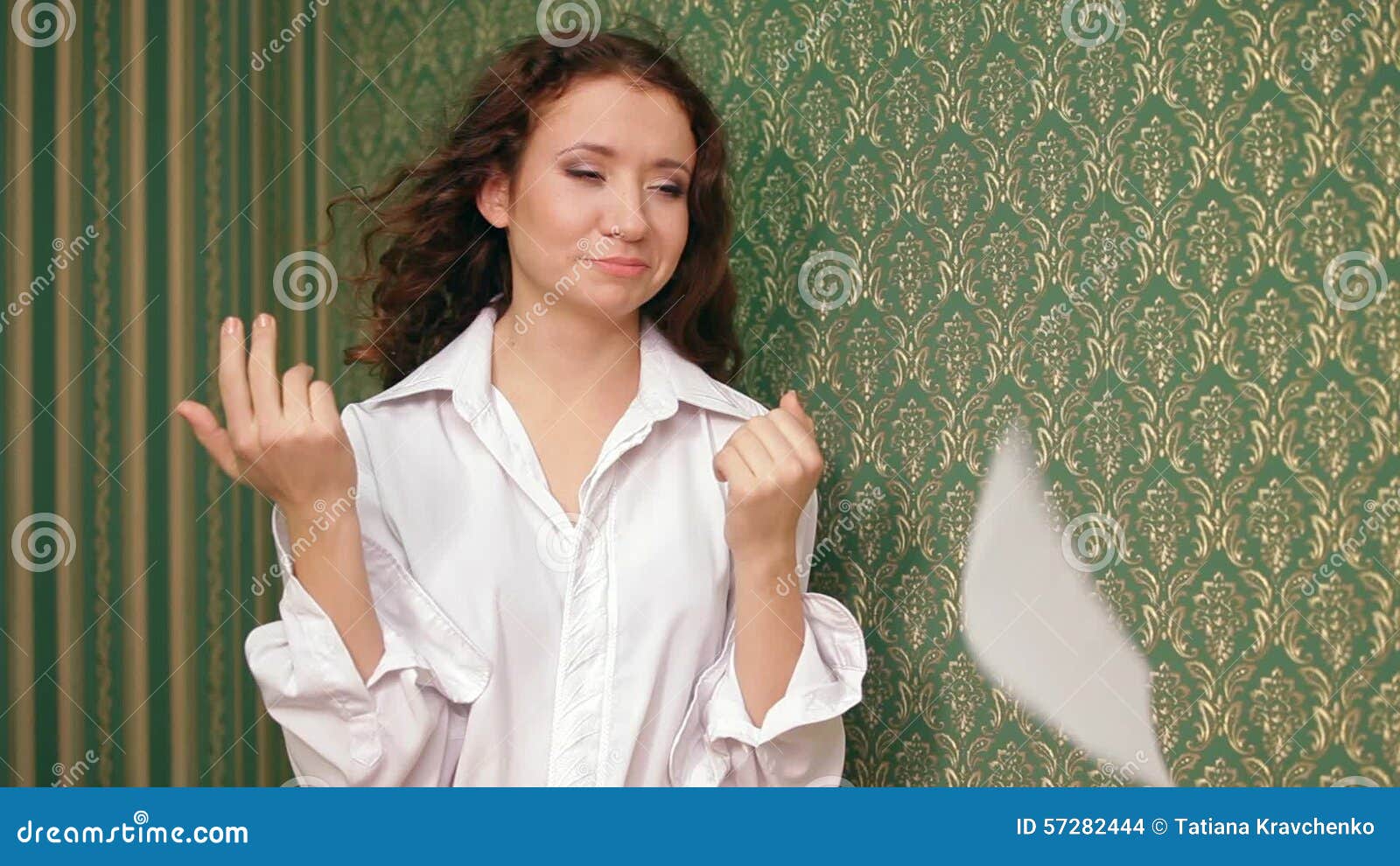 Wind is Blowing in Your Face Girl Stock Footage - Video of petals ...