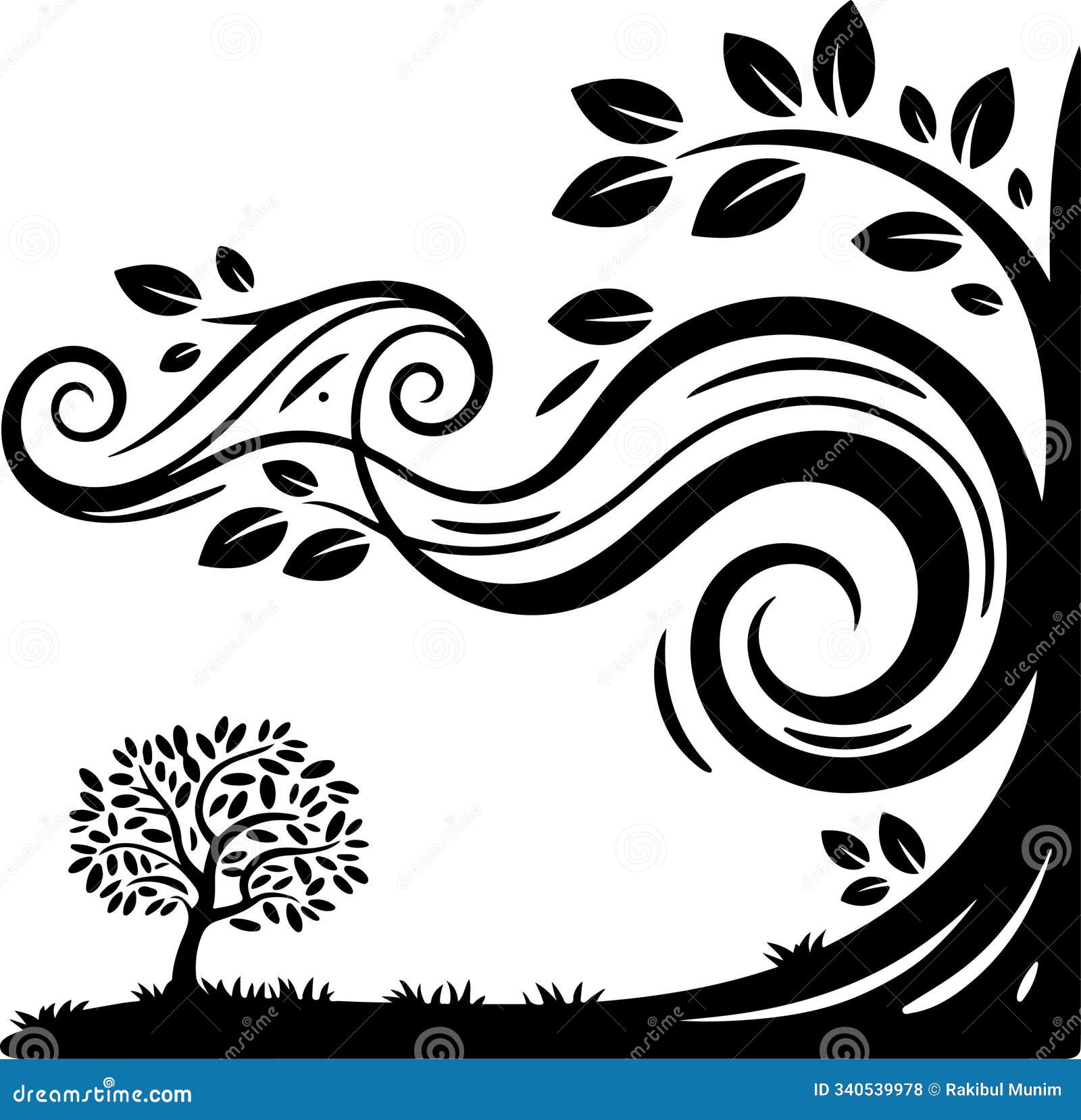 Wind Blows Hair Of Cute Girl Cartoon Vector | CartoonDealer.com #121959041