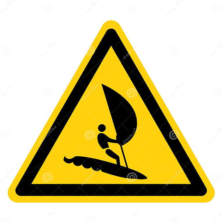 Wind Boarding Symbol Sign, Vector Illustration, Isolate on White ...