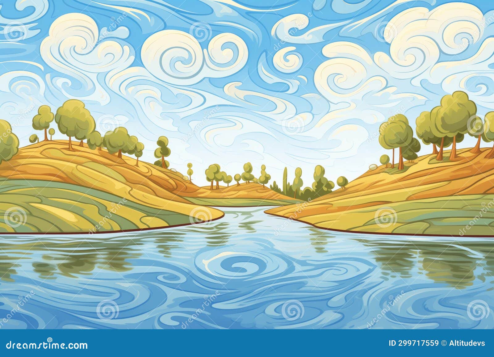 Wind Causing Ripples Over a Calm Pond Stock Image - Image of nature ...