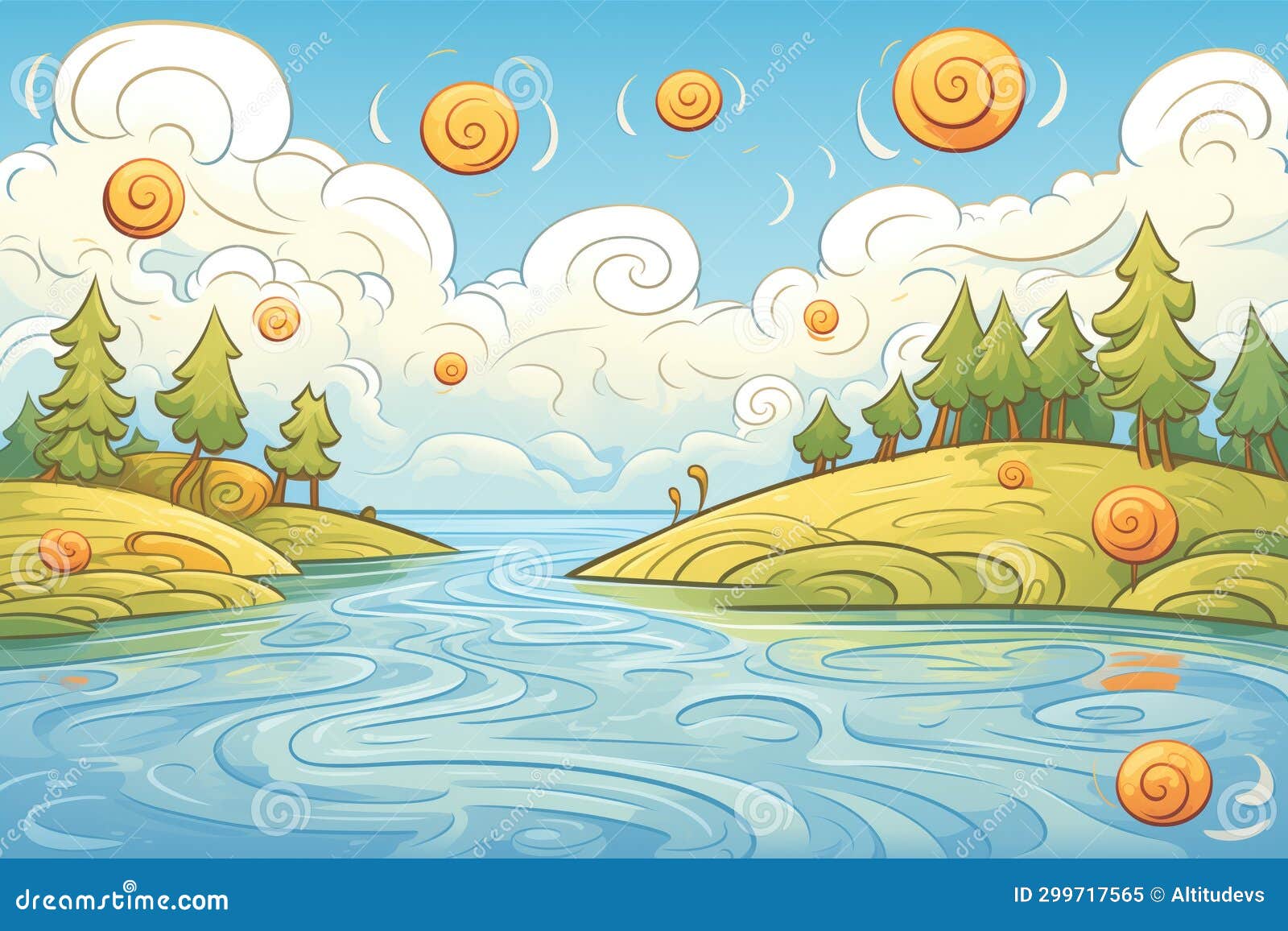 Wind Causing Ripples Over a Calm Pond Stock Image - Image of wind ...