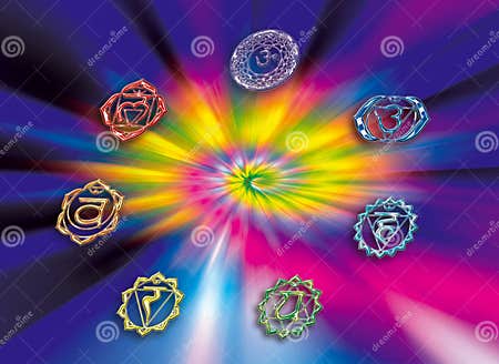 Wind of Chakra stock illustration. Illustration of concept - 288090