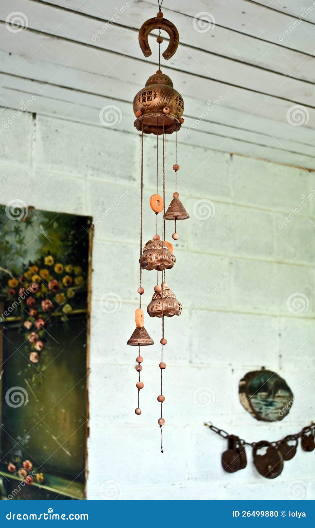 Wind chimes stock photo. Image of garden, seasonal, house - 26499880