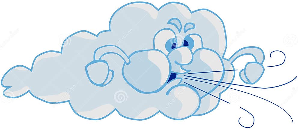 Wind and Cloud stock illustration. Illustration of artwork - 1390412