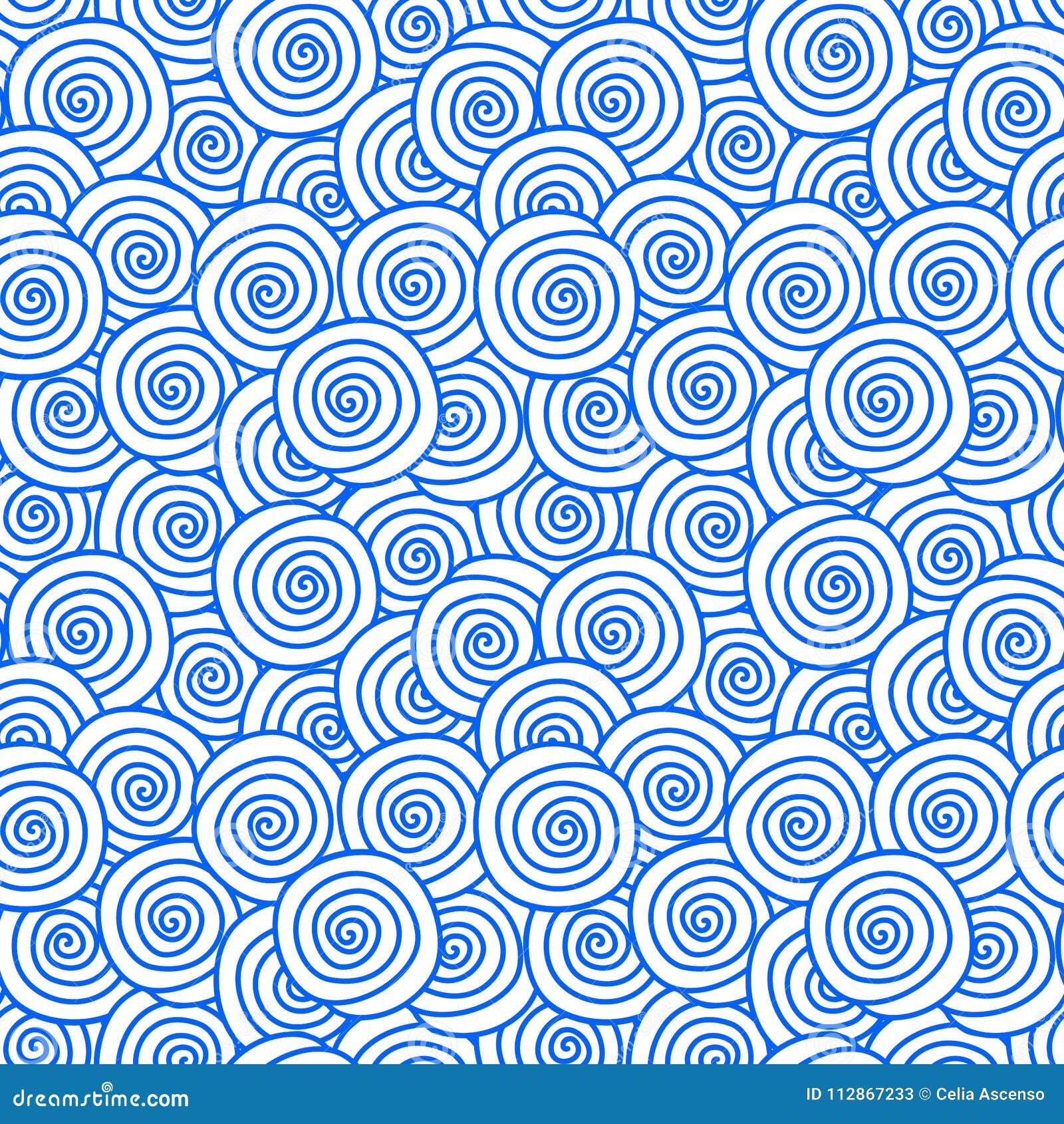 Wind Clouds Seamless Pattern Stock Illustration - Illustration of ...