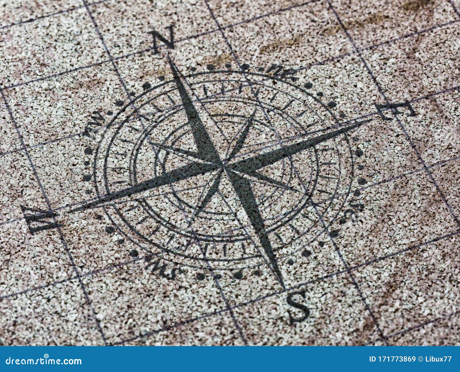 Wind or Compass Rose Corkboard Texture Stock Image - Image of parchment ...