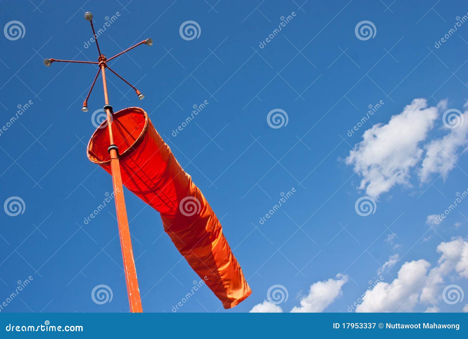 Wind cone stock image. Image of cloud, flying, flag, outdoors - 17953337