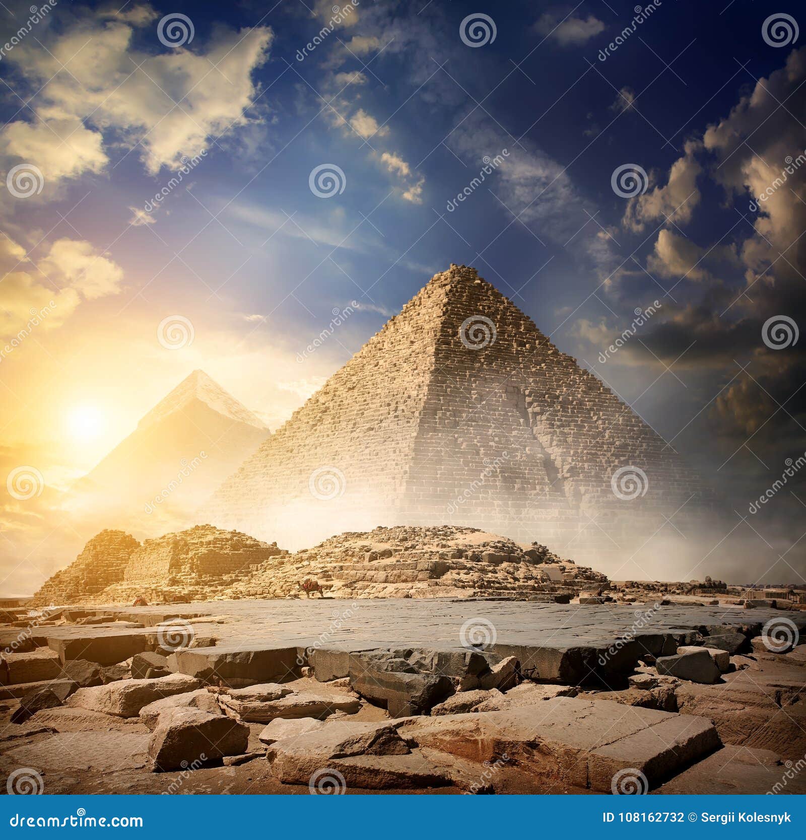 Wind in the desert stock photo. Image of archaeology - 108162732