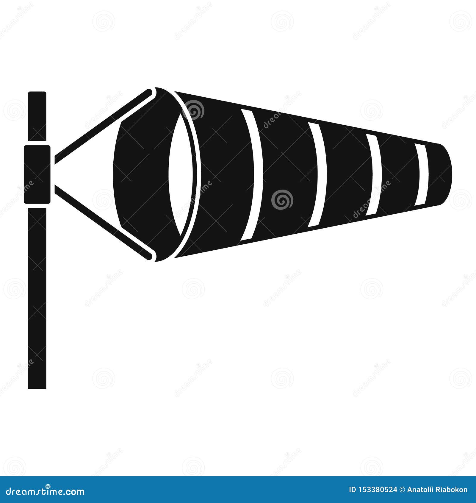 Wind Direction Icon, Simple Style Stock Vector - Illustration of design ...
