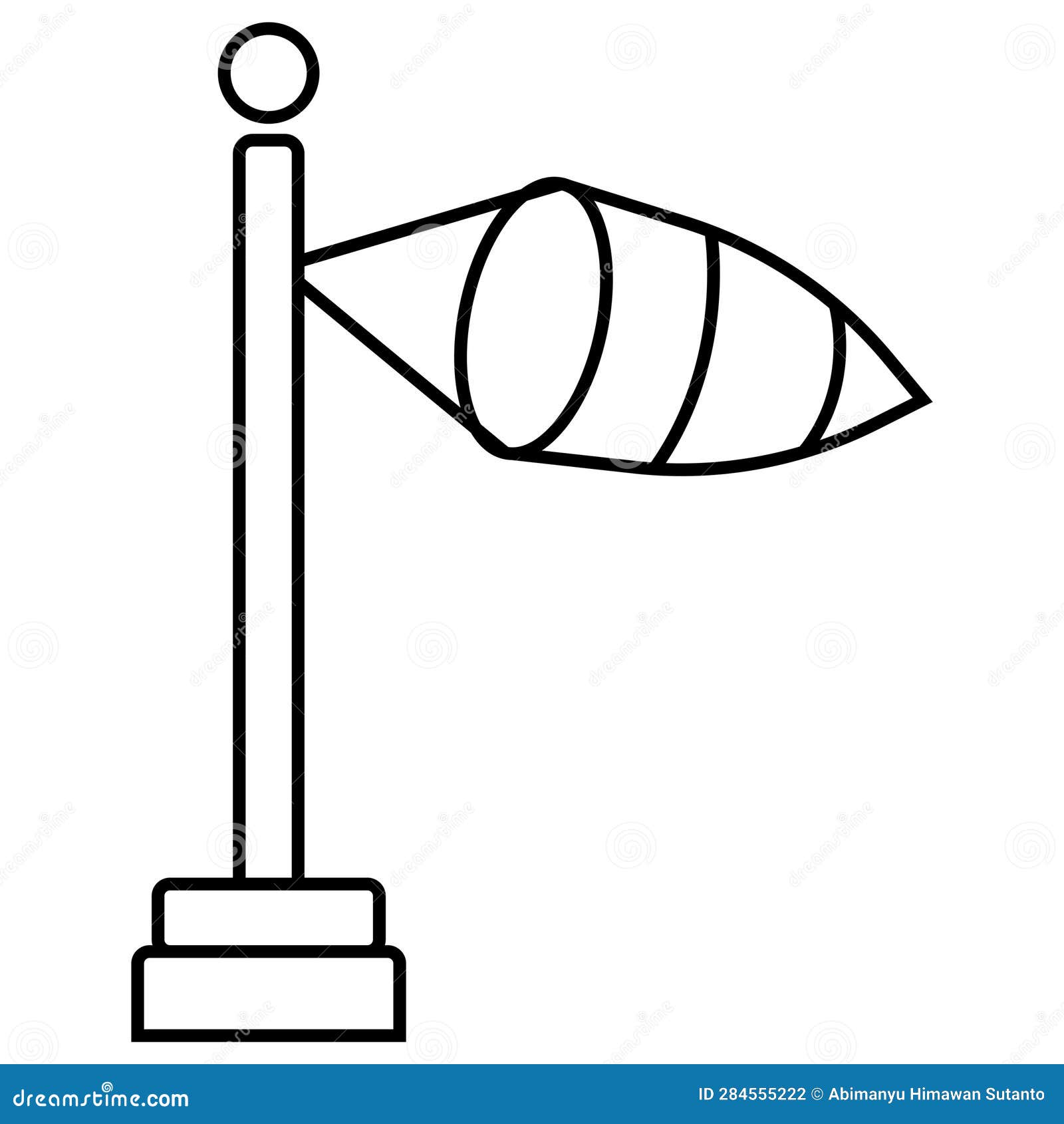 Wind direction icon vector stock vector. Illustration of pure - 284555222