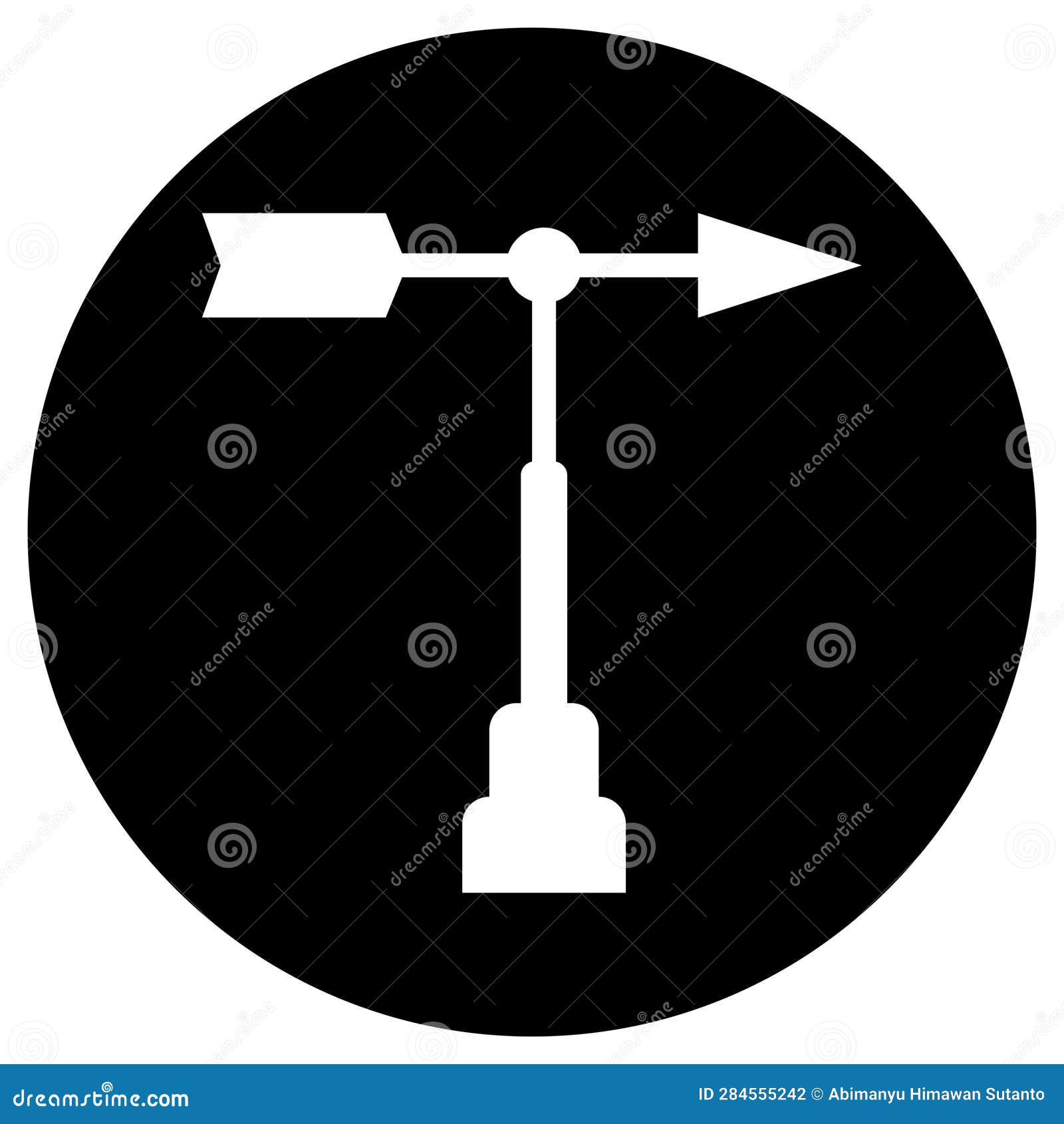 Wind direction icon vector stock vector. Illustration of icon - 284555242