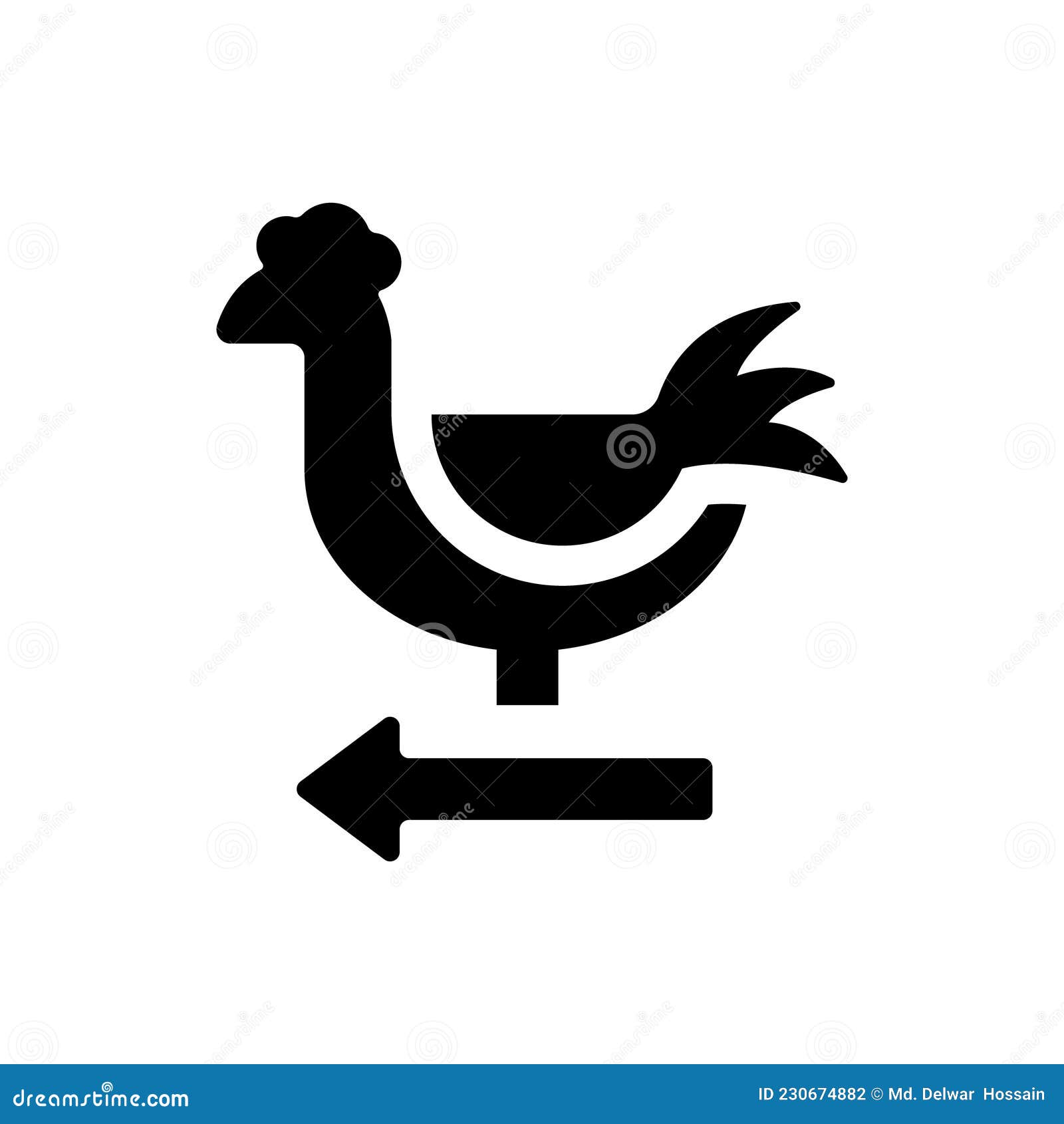 Wind Direction North South West East Icon Simple Flat Style Vector ...