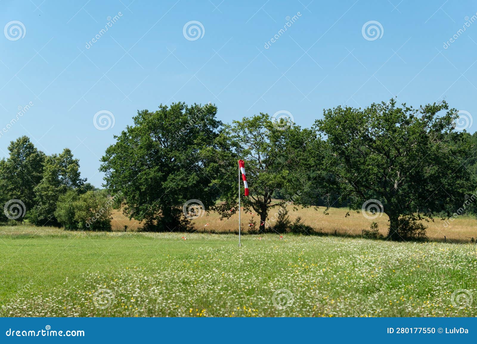 The Wind Direction Indicator on the Prairie Stock Photo - Image of ...