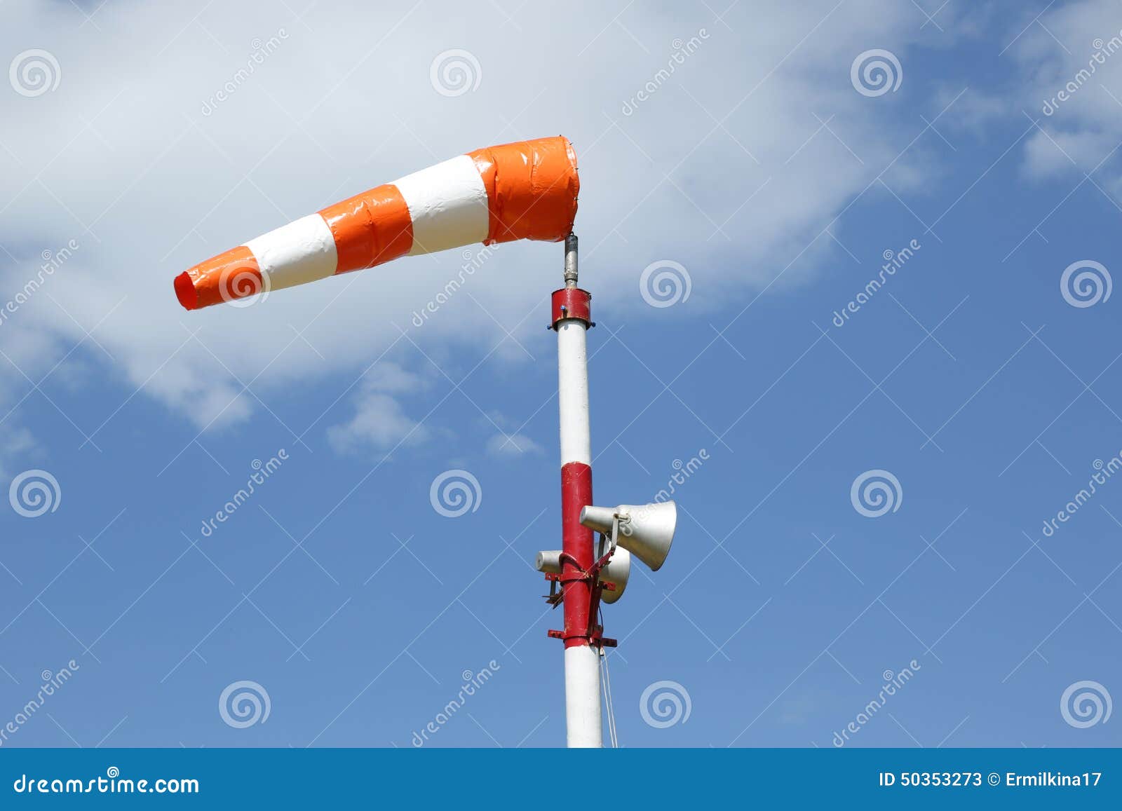 Wind Direction Indicators with Speakerphone Stock Image - Image of ...