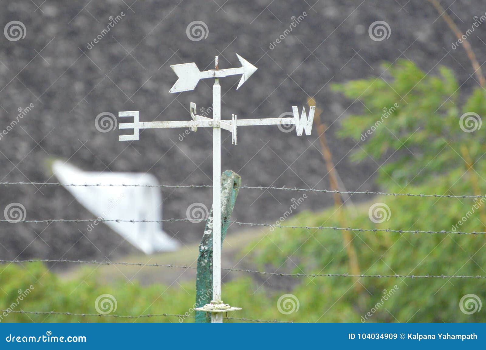 Wind driection indicator stock image. Image of arrow - 104034909