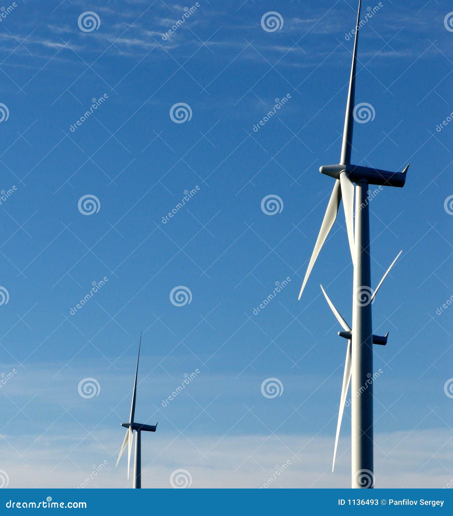 Wind-driven generator stock image. Image of progress, blade - 1136493