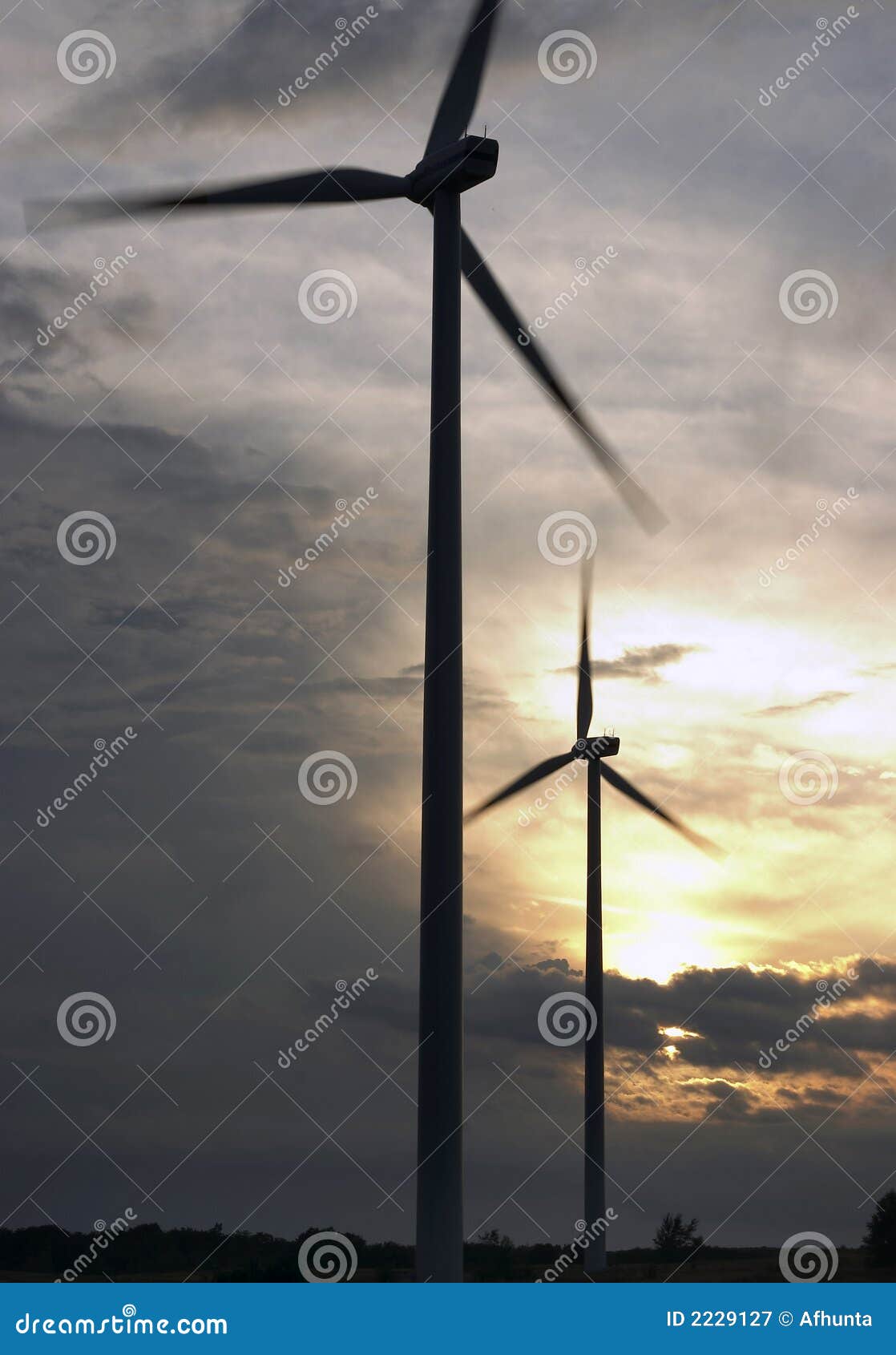 Wind-driven generator stock image. Image of sentinals - 2229127