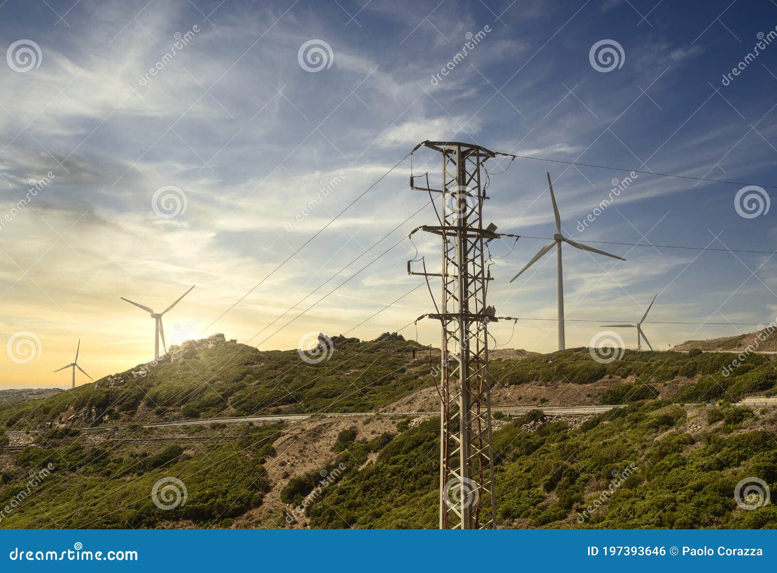 Wind-driven generators stock photo. Image of environment - 197393646