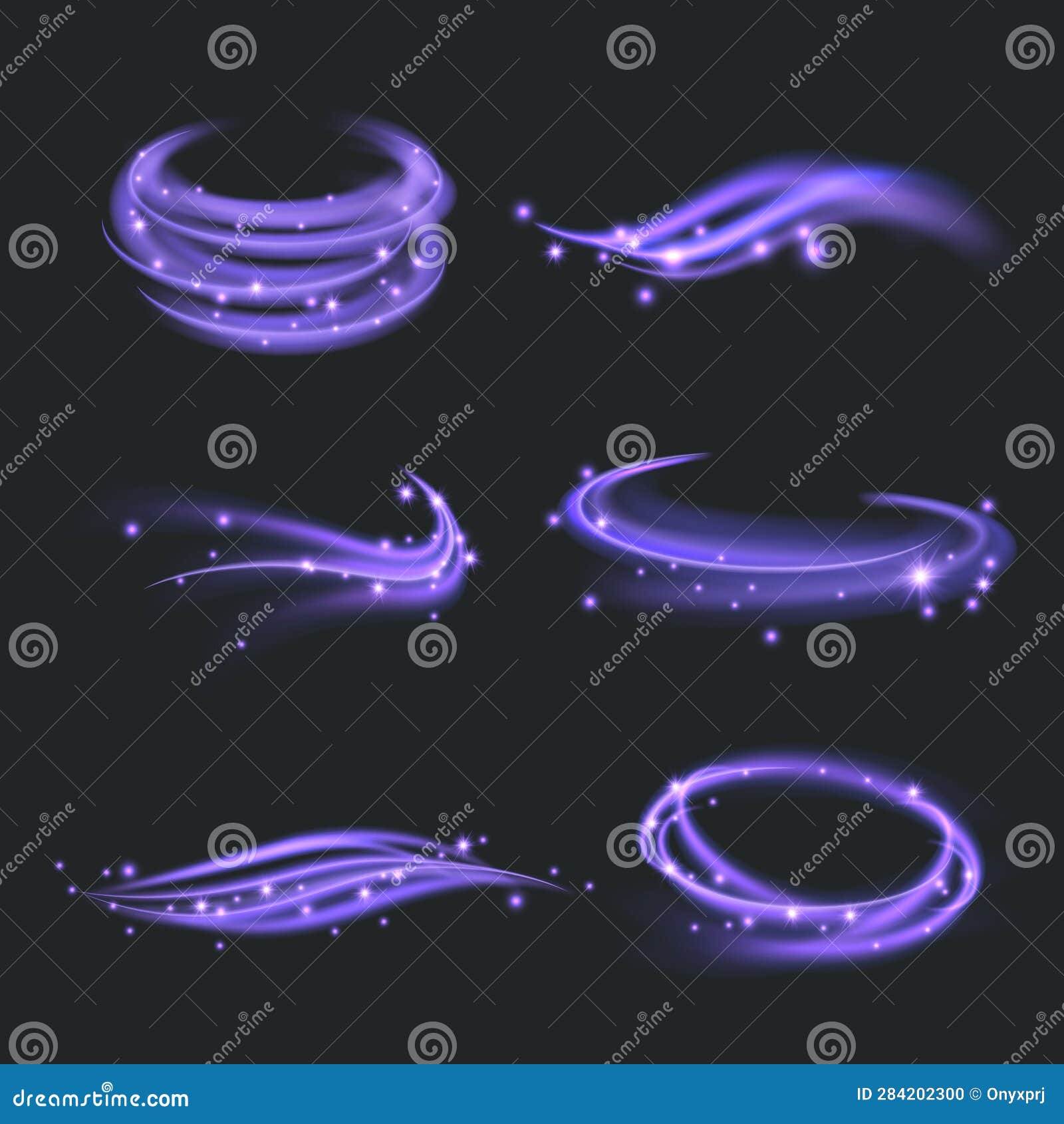 Wind Effect. Templates of Magician Wind Shapes Visualization Decent ...