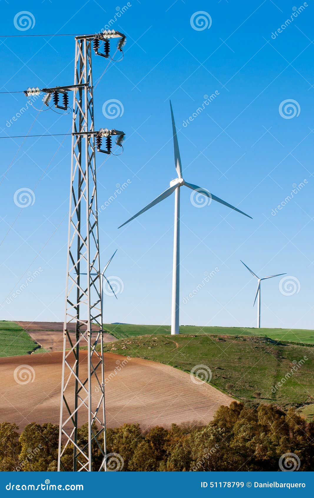 Wind and electricity stock image. Image of grass, energy - 51178799