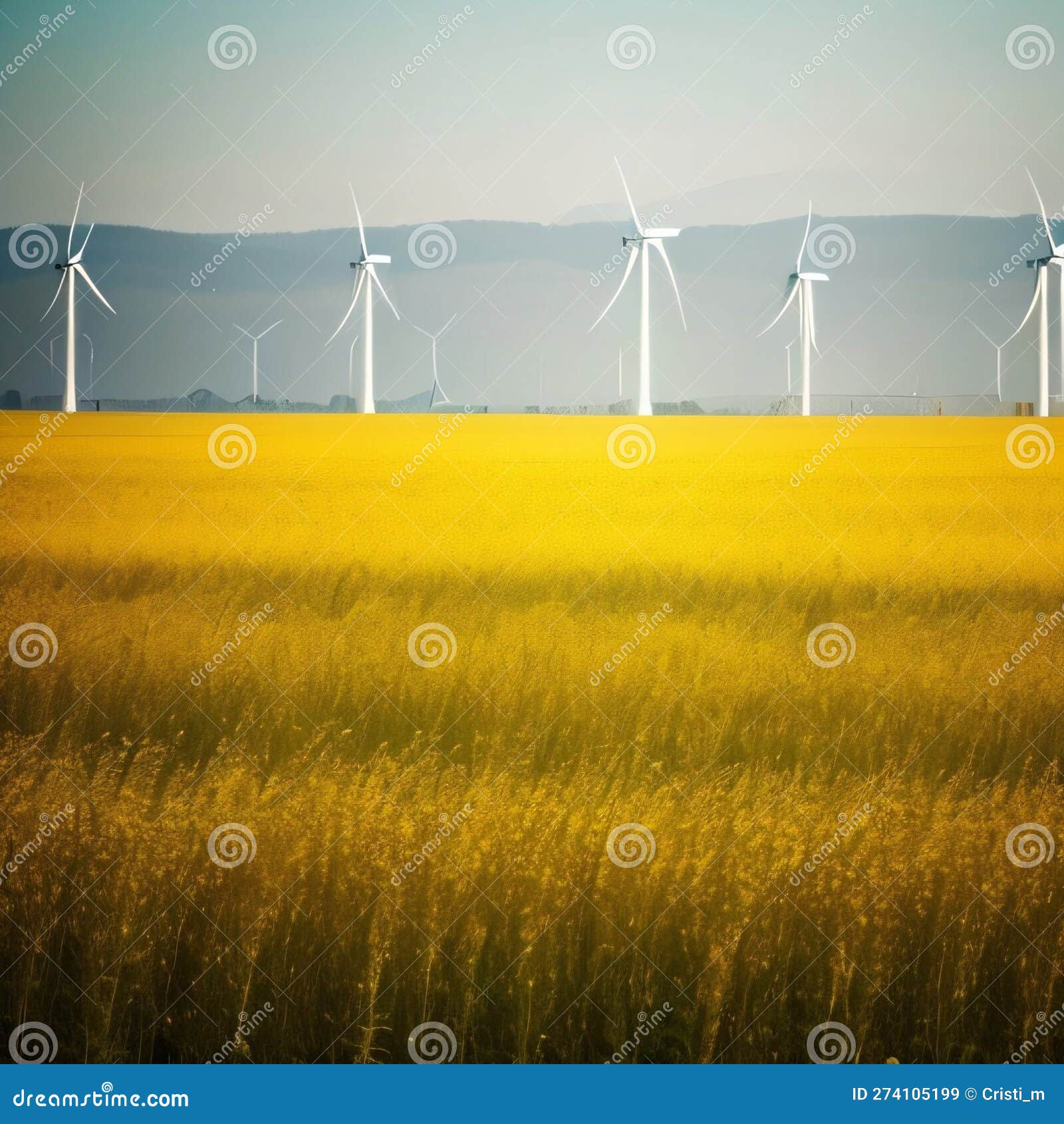 Wind Energy - AI Generated Image Stock Illustration - Illustration of ...