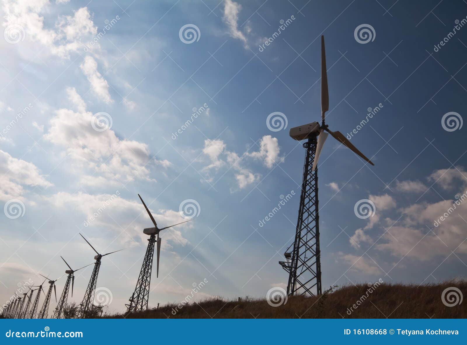 Wind Energy for a Clean Environment Stock Photo - Image of engineering ...
