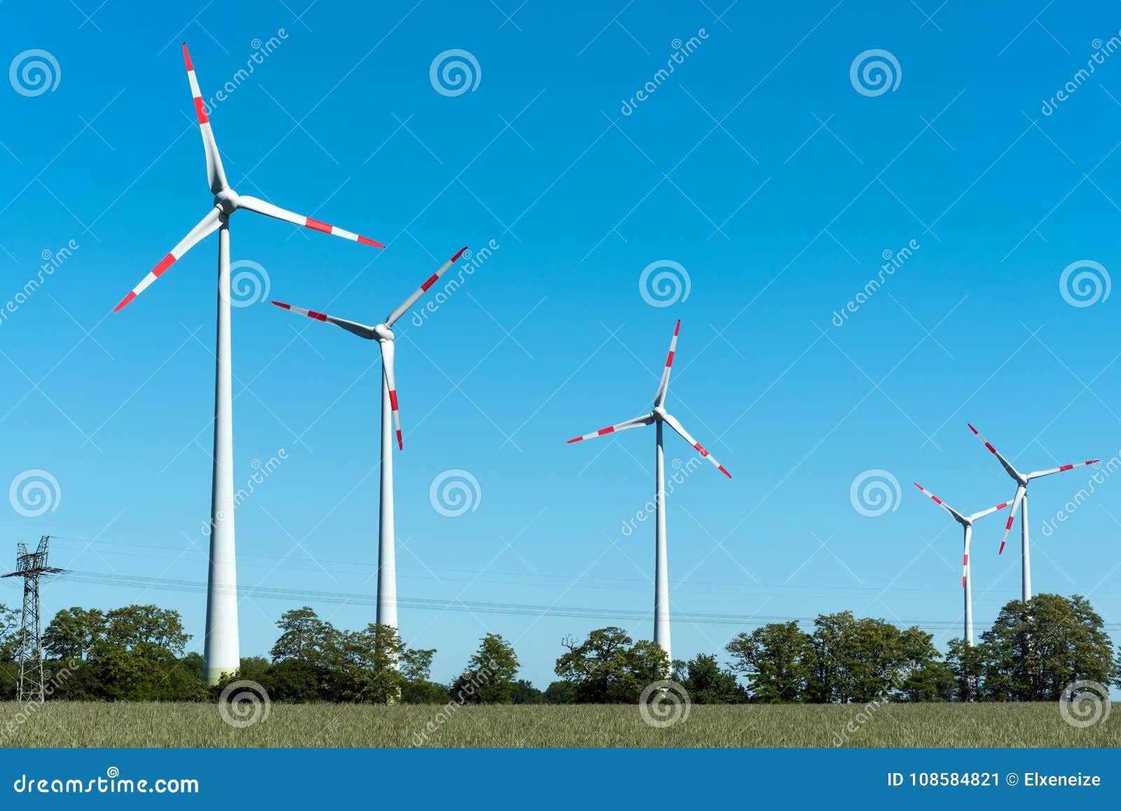 Wind Energy Converters in Germany Stock Image - Image of convertor ...