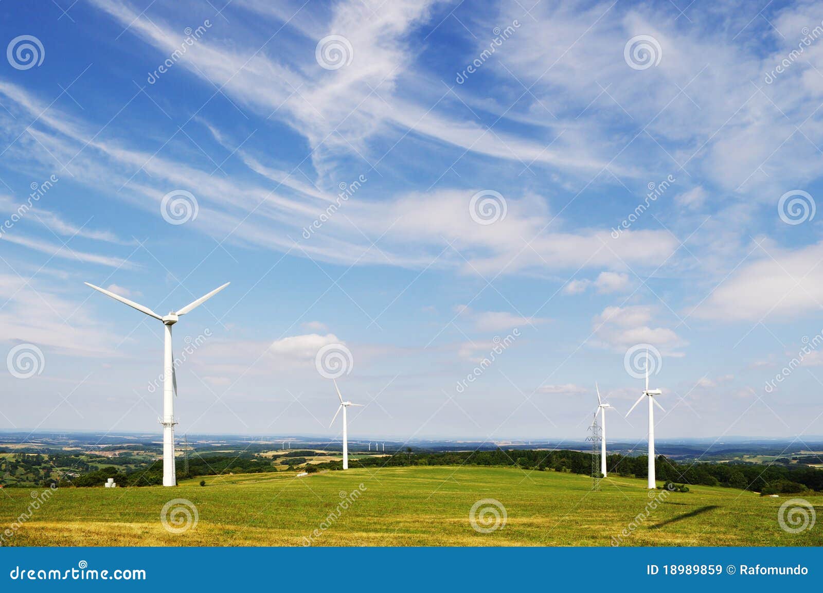 Wind energy farm stock image. Image of carbon, horizontal - 18989859