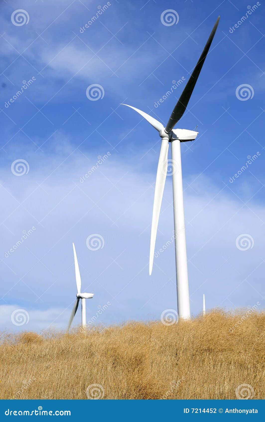 Wind Energy Farm stock photo. Image of clean, shadow, clouds - 7214452