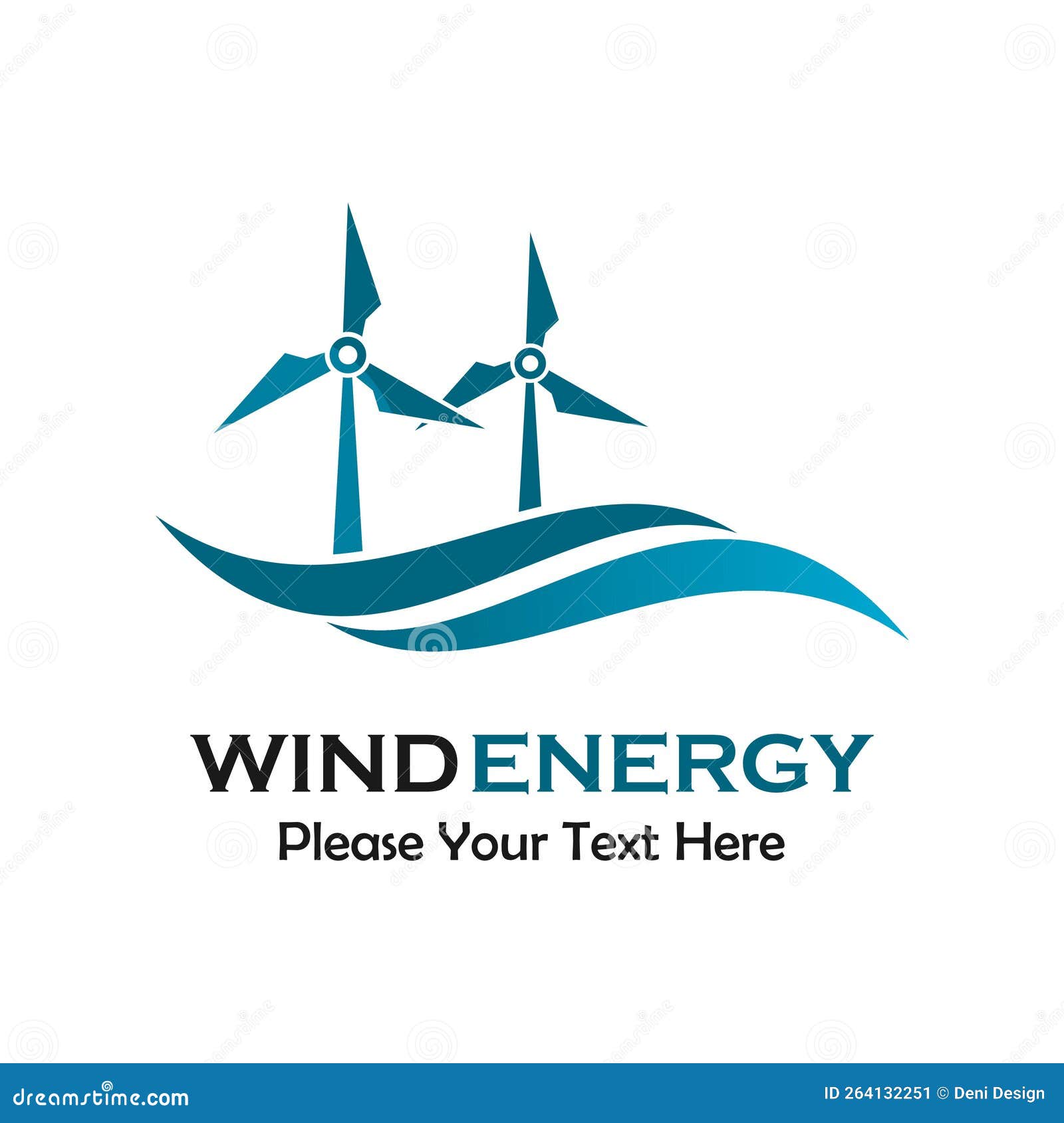 Wind energy logo stock vector. Illustration of advertising - 264132251