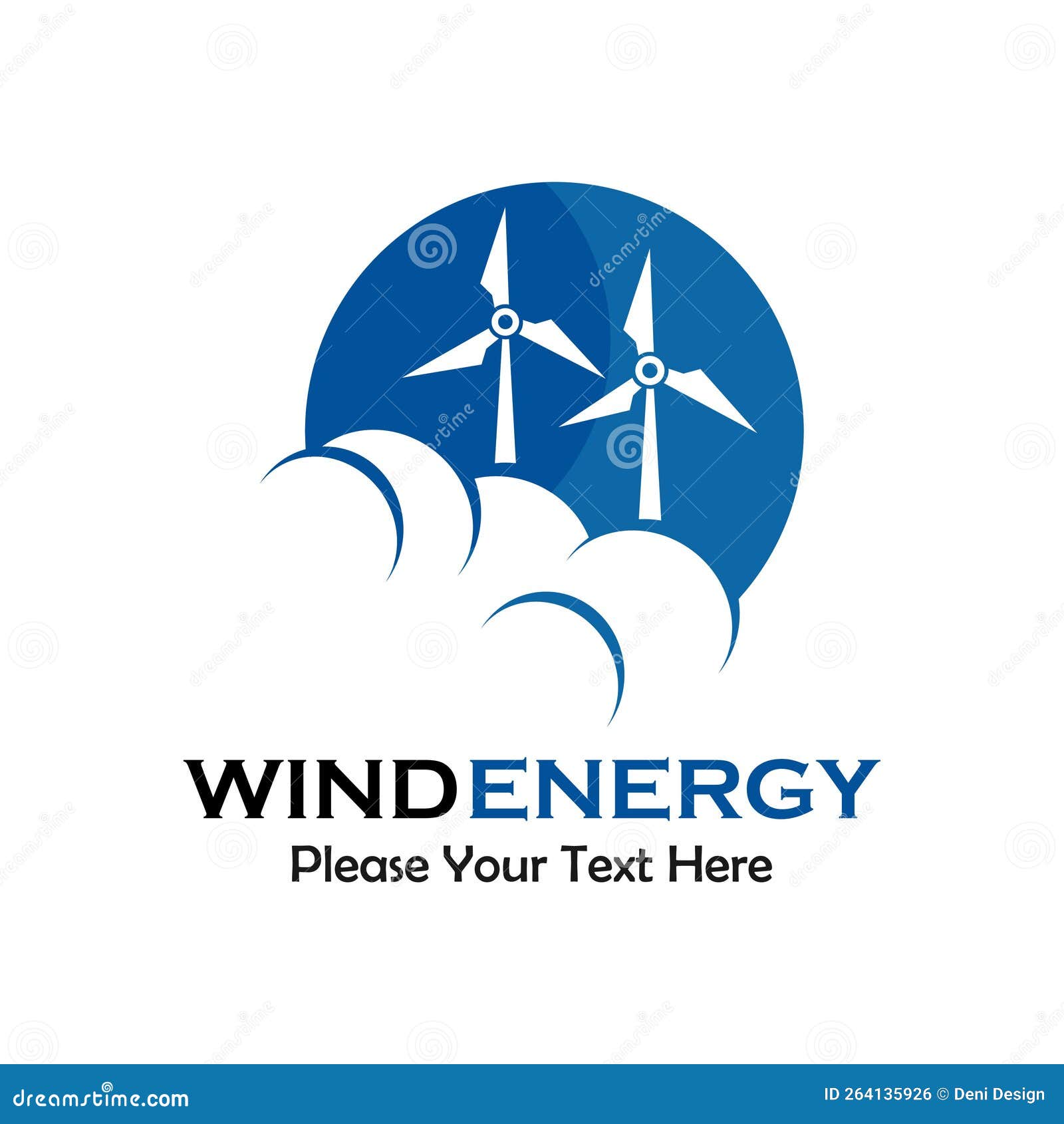 Wind energy logo stock vector. Illustration of environment - 264135926