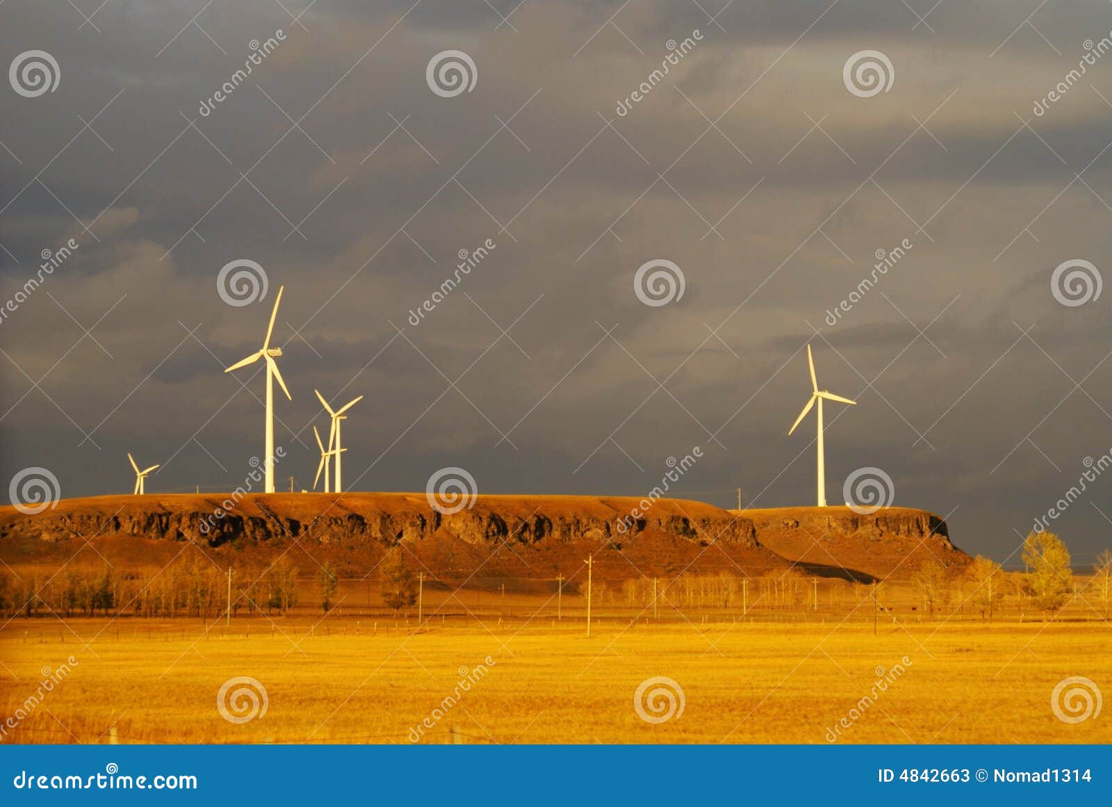 Wind energy plant stock image. Image of engineer, electricity - 4842663