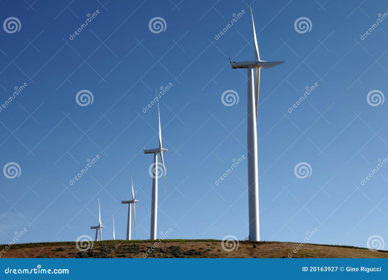 Wind energy technologies. stock image. Image of gorge - 20163927