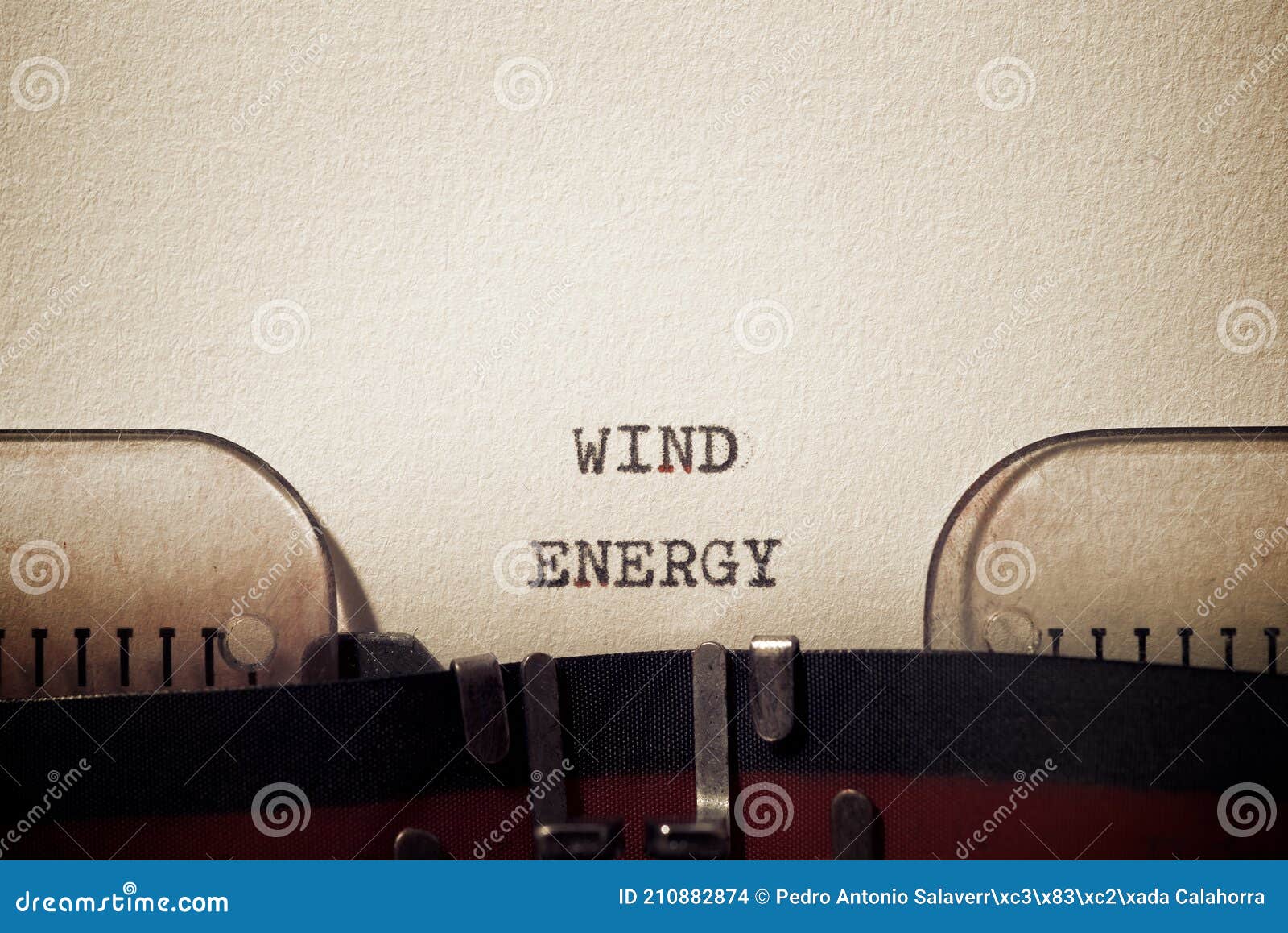 Wind energy text stock photo. Image of sentence, text - 210882874
