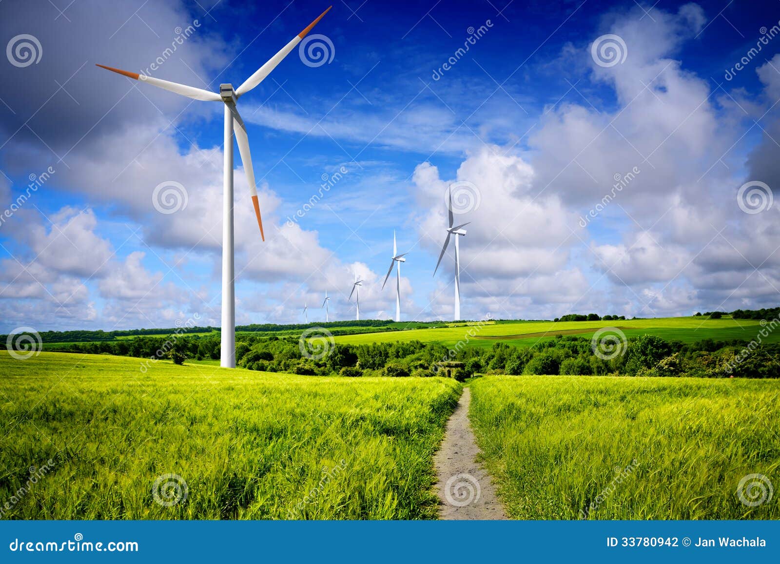 Wind energy stock photo. Image of generator, environment - 33780942