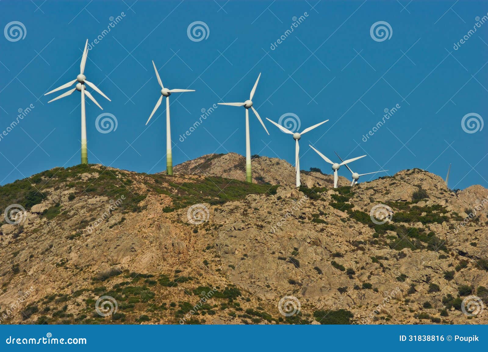 Wind energy - stock photo. Image of blue, source, power - 31838816