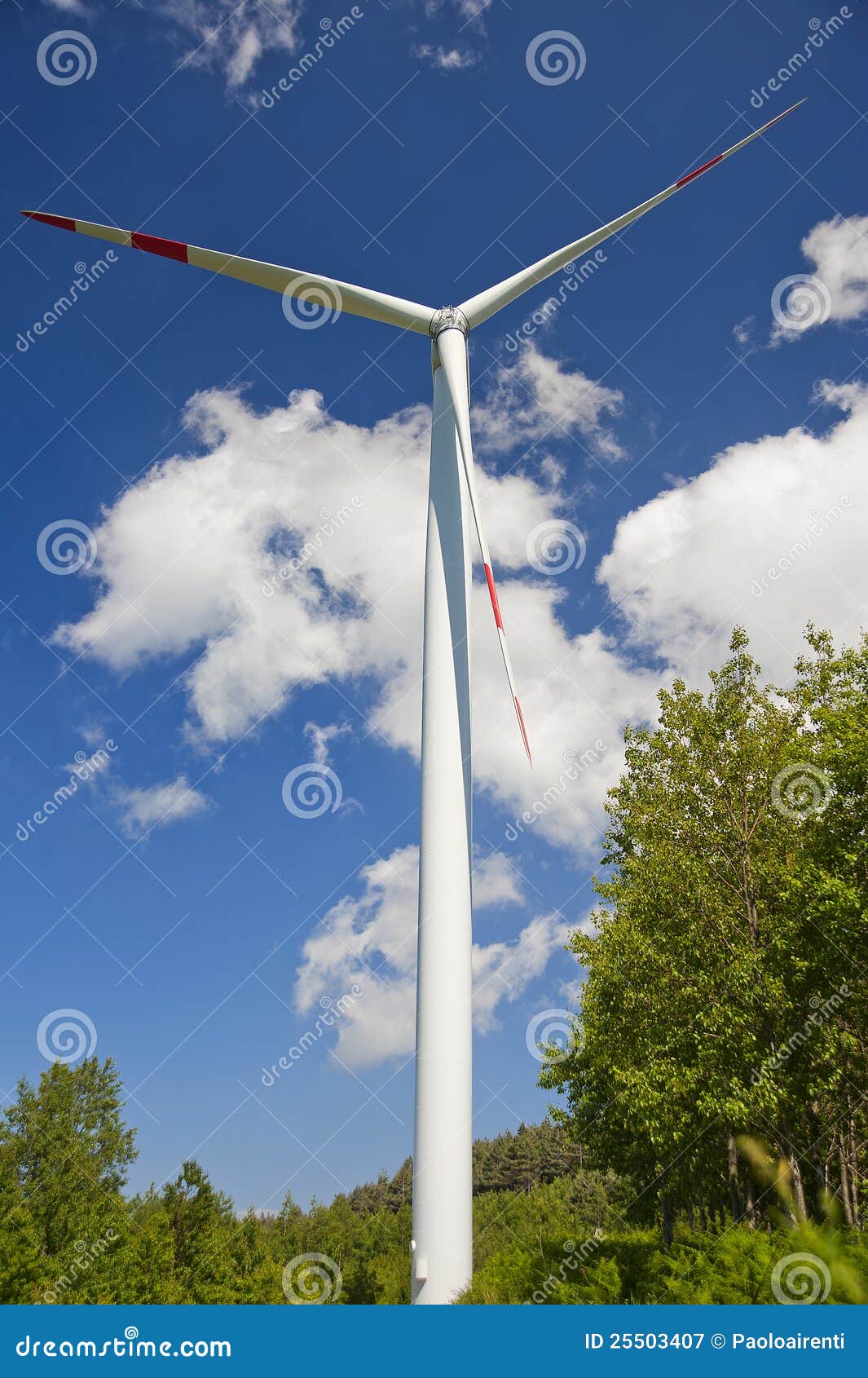 Wind energy, white turbine stock image. Image of environment - 25503407
