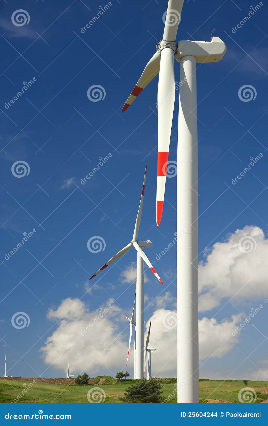 Wind energy,white turbine stock photo. Image of propeller - 25604244
