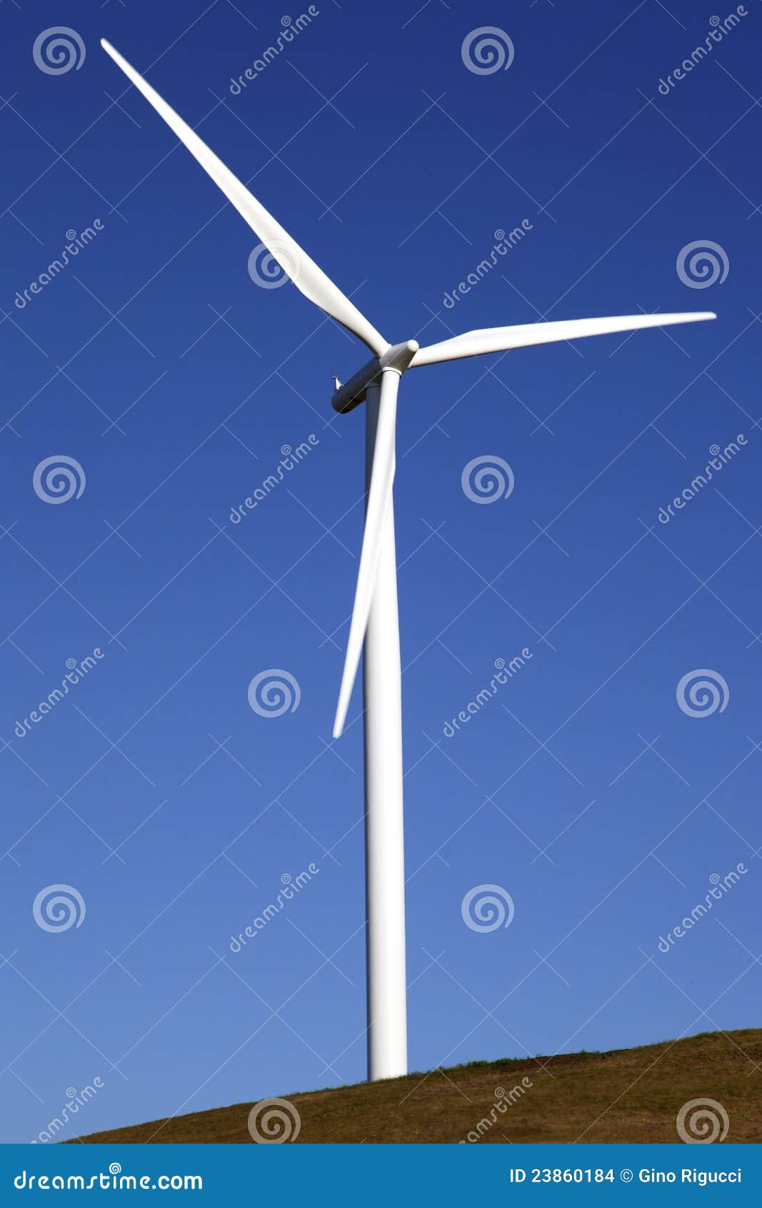 Wind Energy, Wind Turbine in a Field. Stock Photo - Image of supply ...