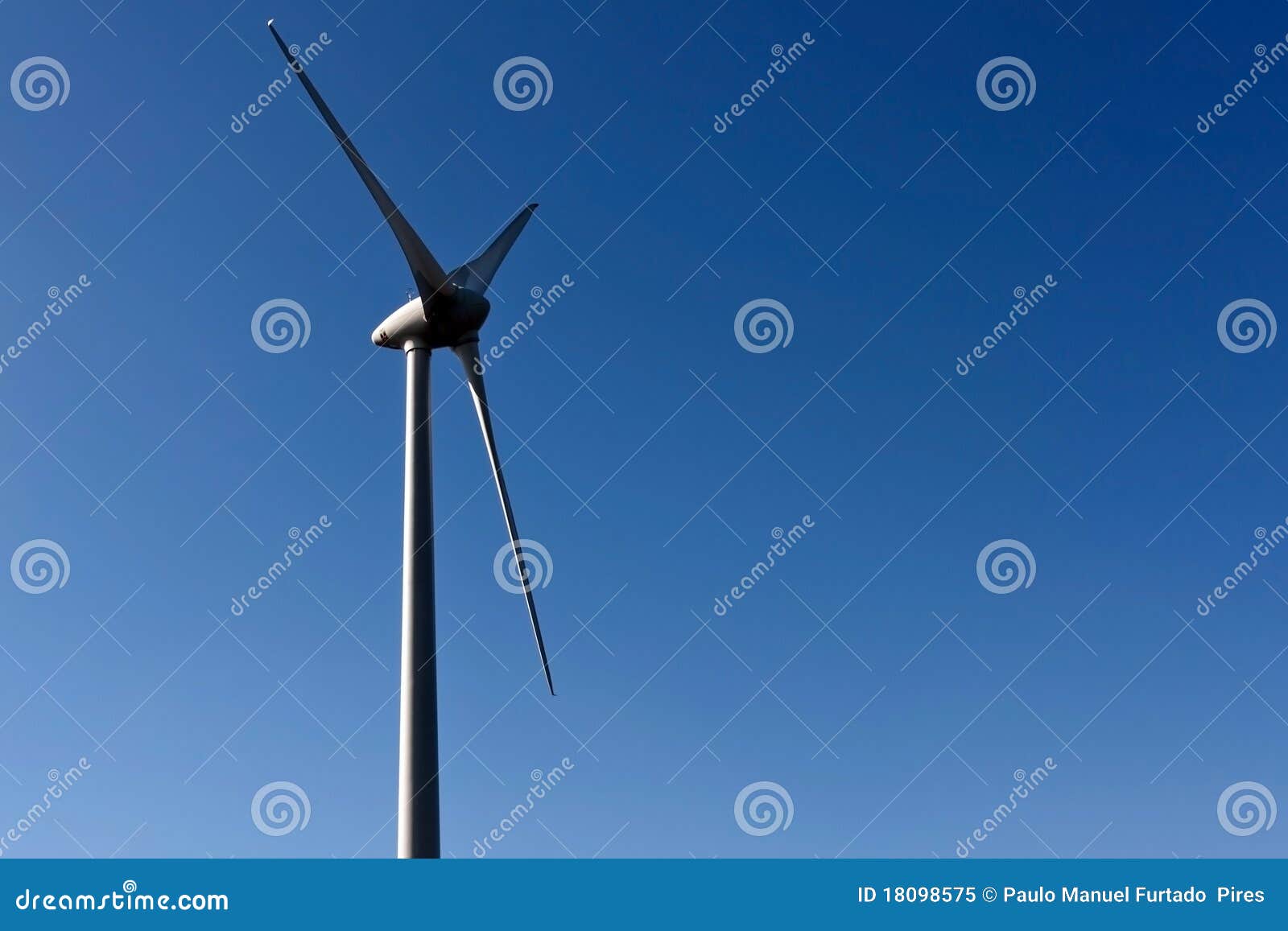 Wind Fan on Blue Sky, without Terrain Stock Image - Image of industry ...